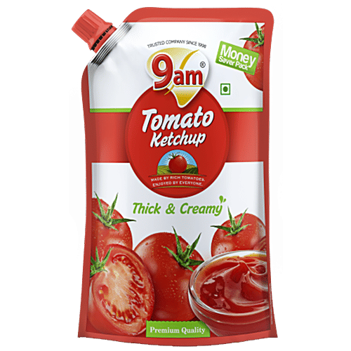 Buy 9 AM Tomato Ketchup - Premium, Thick & Creamy Online at Best Price ...