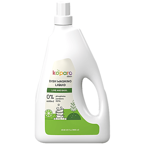Buy Koparo Clean Dishwashing Liquid - Lime & Basil, No Parabens, Tough ...