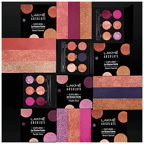 Buy Lakme Absolute Explore Eye Shadow Palette - Desert Sunset, Velvety ...
