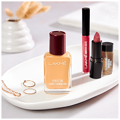 Buy Lakme Perfecting Liquid Foundation - Flawless Coverage, Water ...