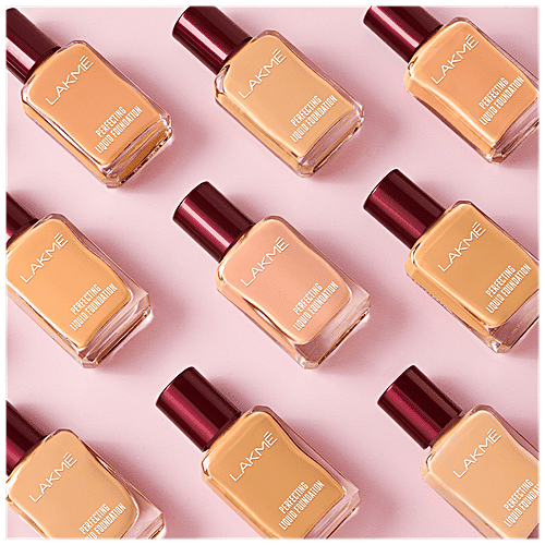 Buy Lakme Perfecting Liquid Foundation - Flawless Coverage, Water ...