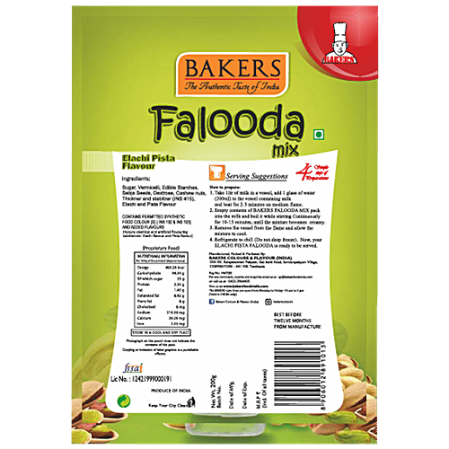 Buy BAKERS Falooda Mix - Elaichi Pista Flavour Online at Best Price of ...
