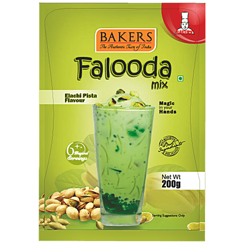 Buy BAKERS Falooda Mix - Elaichi Pista Flavour Online at Best Price of ...