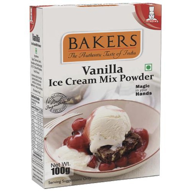 Buy BAKERS Ice Cream Mix Powder - Vanilla Flavour Online at Best Price ...