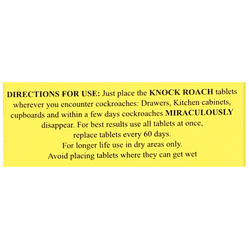 Buy Knock roach Knock Roach Repellent Tablet - Safe, Simple & Effective ...