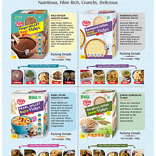 Buy PUSHA'S Barnyard Millet Sawa/Mordhan Flakes - Premium, Healthy, No ...