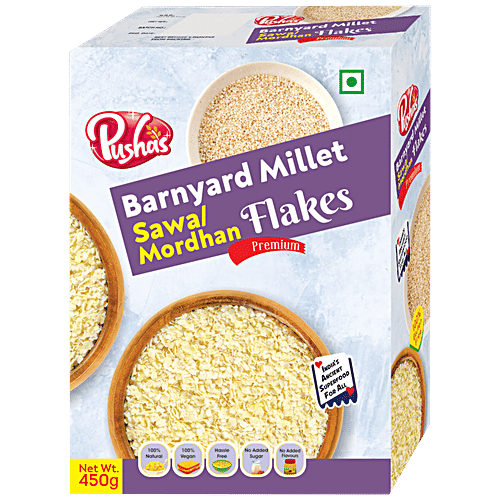 Buy PUSHA'S Barnyard Millet Sawa/Mordhan Flakes - Premium, Healthy, No ...