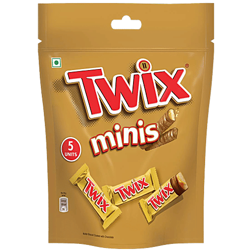 Buy Twix Minis Crunchy Cookie Rich Milk Chocolate - With Goodness Of ...