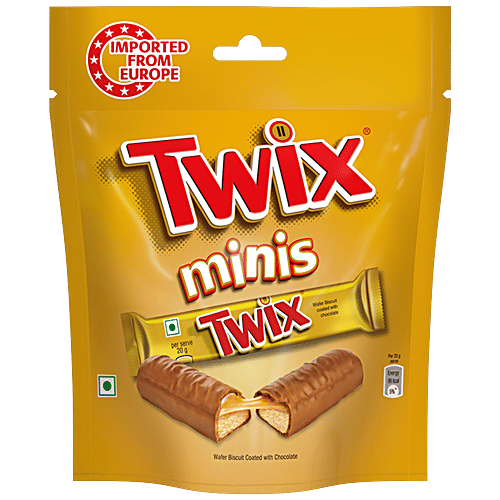 Buy Twix Minis Crunchy Cookie Rich Milk Chocolate Online at Best Price ...