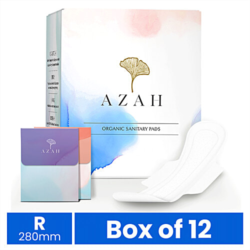 Buy Azah Rash-Free Organic Sanitary Pads - All Regular, With Disposable ...