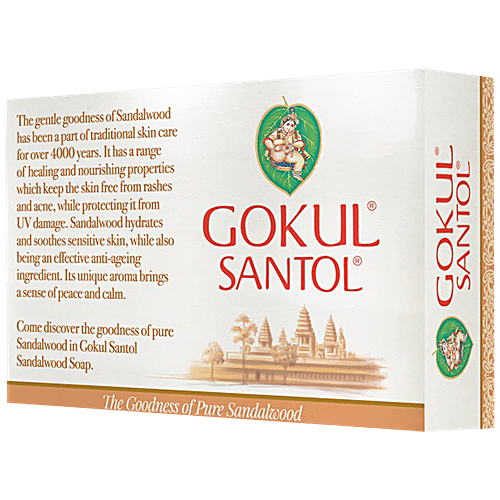 Buy Gokul Santol Pure Sandalwood Soap - Rich In Anti-Bacterial ...