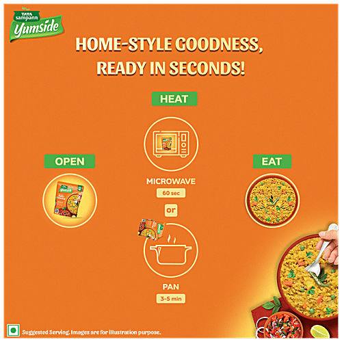 Buy Tata Sampann Yumside Gujarati Style Daliya Khichdi - Ready To Eat ...