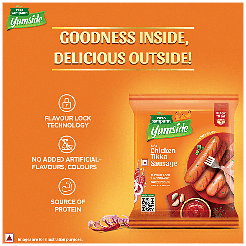 Buy Tata Sampann Yumside Spicy Chicken Tikka Sausage - Serves 2 Online ...