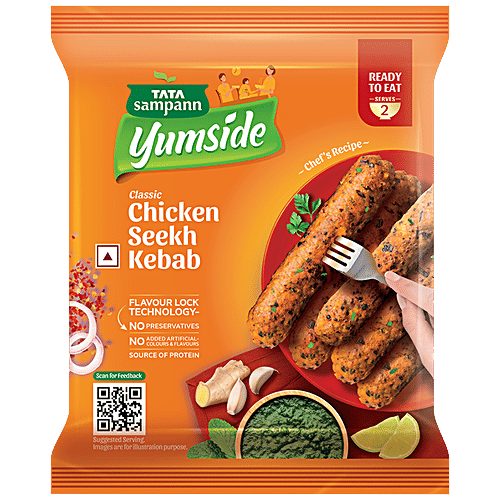 Buy Tata Sampann Yumside Classic Chicken Seekh Kebab Online at Best ...