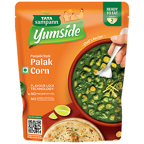 Buy Tata Sampann Yumside Punjabi Style Palak Corn - Ready To Eat Meal ...