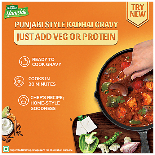 Buy Tata Sampann Yumside Punjabi Style Kadhai Gravy - Ready To Cook ...