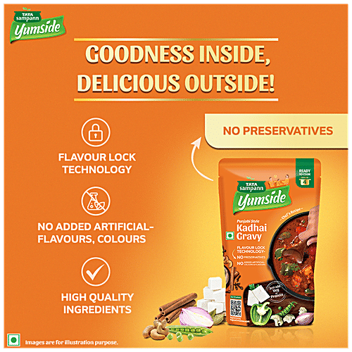 Buy Tata Sampann Yumside -punjabi-style-kadhai-gravy-ready-to-cook ...