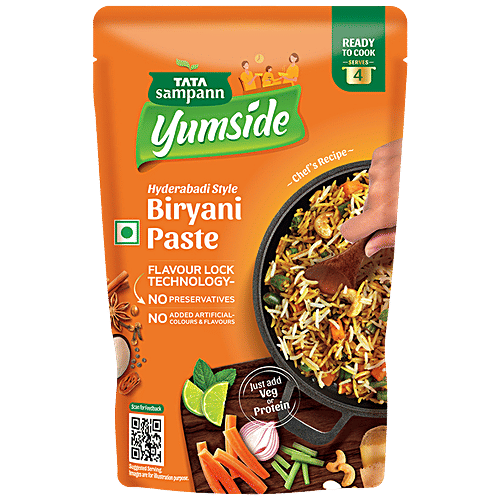 Buy Tata Sampann Yumside Hyderabadi Style Biryani Paste - Ready To Cook ...