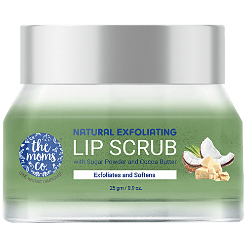 Buy The Moms Co Natural Exfoliating Lip Scrub - Sugar Powder & Cocoa ...