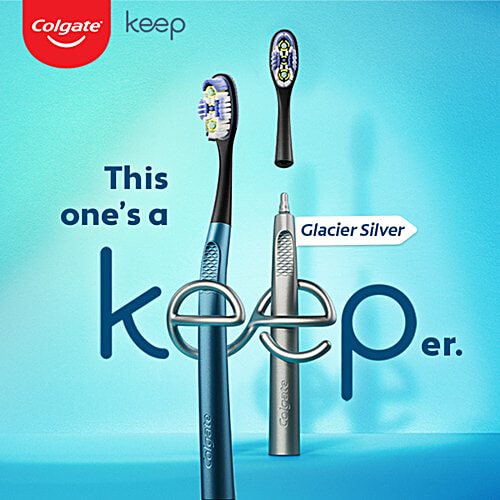 Buy Colgate Keep Deep Clean Toothbrush Kit - 1 Metal Handle With 2 ...