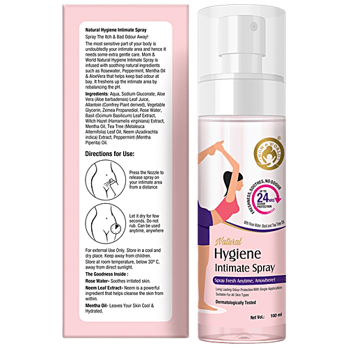 Buy Mom & World Natural Hygiene Intimate Spray - Dermatologically ...