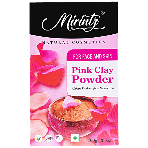 Buy Mirintz Pink Clay Powder - Natural, Vegan, Cruelty-Free, For Face ...