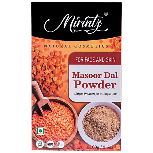 Buy Mirintz Masoor Dal Powder - Natural, Vegan, Cruelty-Free, For Face ...