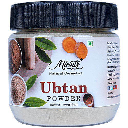 Buy Mirintz Ubtan Powder - Natural, Vegan, Cruelty-Free, For Face ...
