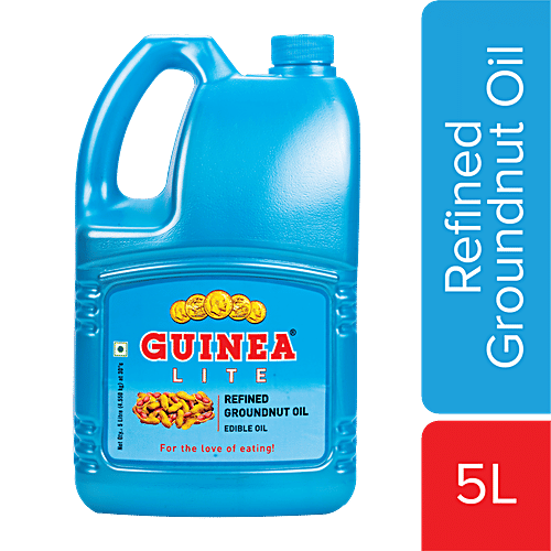 Buy Guinea GUINEA LITE REFINED GROUNDNUT OIL 5LTR JAR Online at Best ...