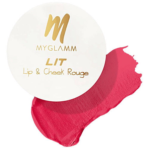 Buy MyGlamm LIT Lip & Cheek Rouge - Lightweight, Velvety-Matte Feel ...