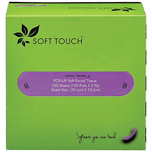 Buy Soft Touch Informal - Ultra Soft Facial Pop-Up Tissue, 2 Ply ...