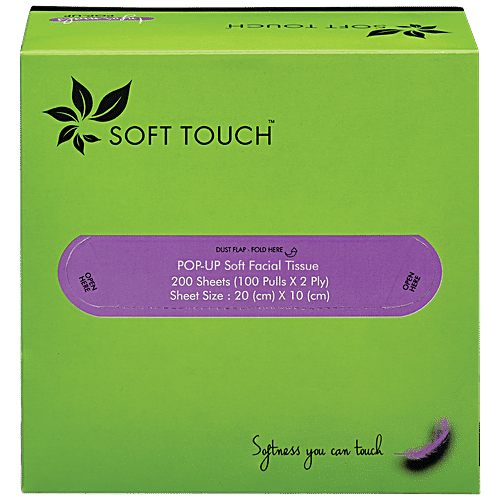 Buy Soft Touch Informal - Ultra Soft Facial Pop-Up Tissue Box Online at ...