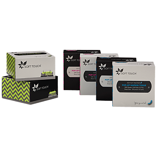 Buy Soft Touch Informal Facial Napkin Tissues - 2 Ply Online at Best Price of Rs 300 - bigbasket