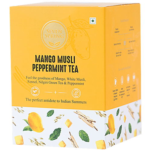 Buy Seven Spring Mango Musli Peppermint Tea - Green Tea, Refreshes Body ...