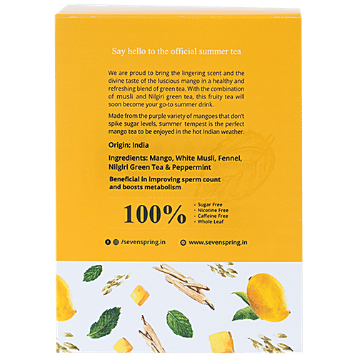 Buy Seven Spring Mango Musli Peppermint Tea - Green Tea, Refreshes Body ...