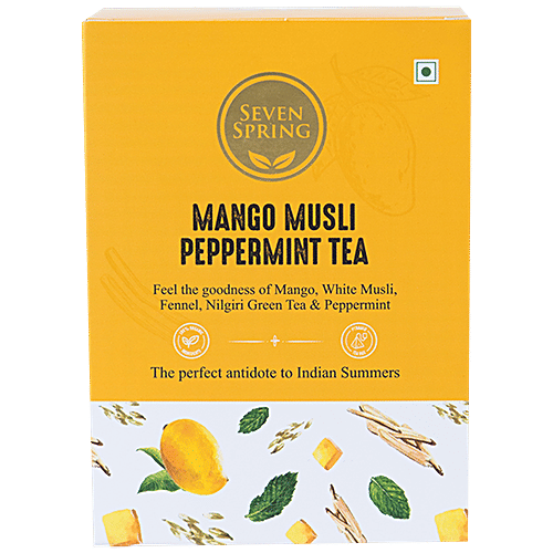 Buy Seven Spring Mango Musli Peppermint Tea - Green Tea, Refreshes Body ...
