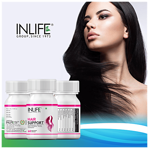 Buy INLIFE Hair Support 500 Mg Capsules - For Strong Hair Online at ...