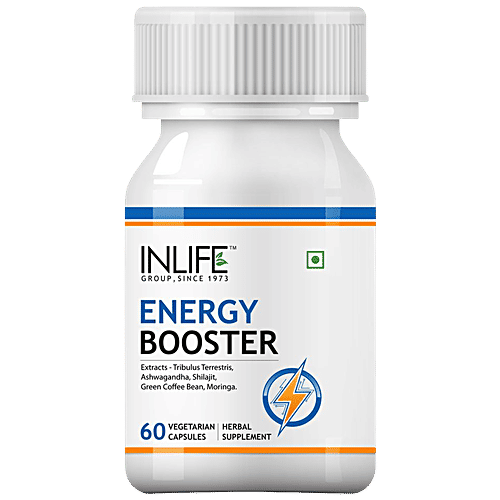 Buy INLIFE Energy Booster Capsules - Tribulus, Green Coffee, Moringa ...