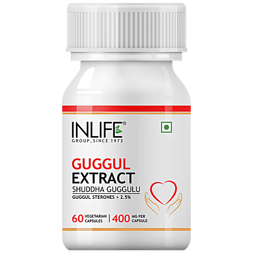 Buy INLIFE Guggul Extract 400 Mg Capsules - With 2.5% Guggul Sterones ...
