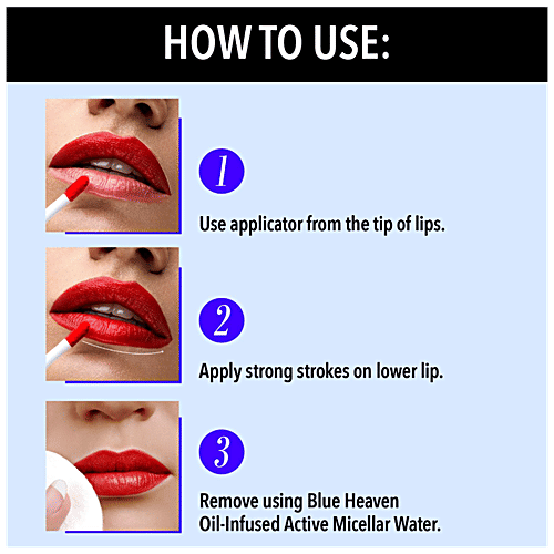 Buy Blue Heaven Hyper Stay Weightless Liquid Matte Lip Colour - Non ...
