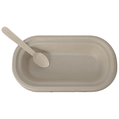 Buy VC Snacks/Chaat Bowl, Spoon & Tissue Paper - Disposable ...