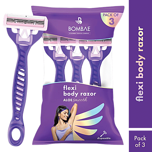 Buy Bombae Flexi Disposable Body Razor - For Women, Aloe Smooth Online ...