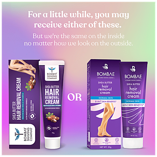 Buy Bombae Shea Butter Hair Removal Cream - For Women With Aloe Vera ...