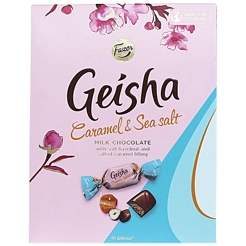 Buy Fazer Geisha Caramel & Sea Salt - Milk Chocolate With Soft Hazelnut ...