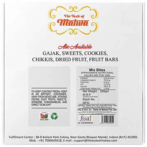 Buy TASTE OF MALWA Mewa Mix Bites - Authentic Taste, Delicious Dessert ...