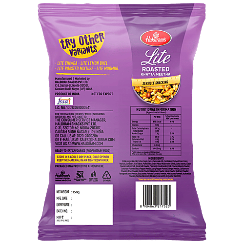 Buy Haldiram Khatta Meetha - Lite, Roasted, Mild Taste, Sensible ...