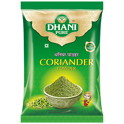 Buy Dhani Pure Coriander/Dhania Powder - 100% Natural, No Artificial ...