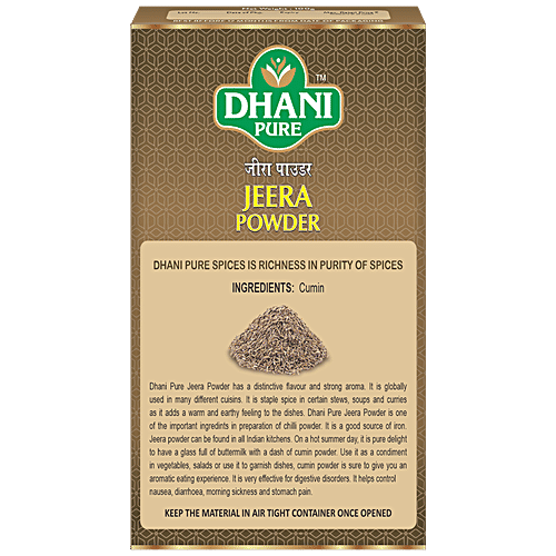 Buy DHANI PURE Jeera Powder - 100% Natural, No Artificial Colours ...