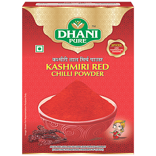 Buy Dhani Pure Kashmiri Red Chilli Powder - 100% Natural, No Artificial ...