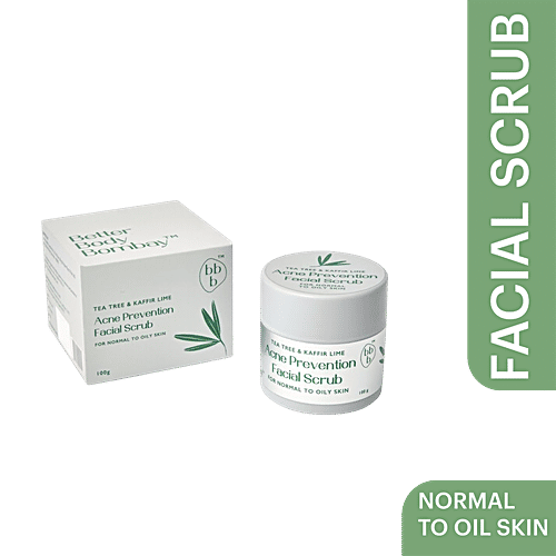 Buy Better Body Bombay Acne Prevention Facial Scrub - Tea Tree & Kaffir ...